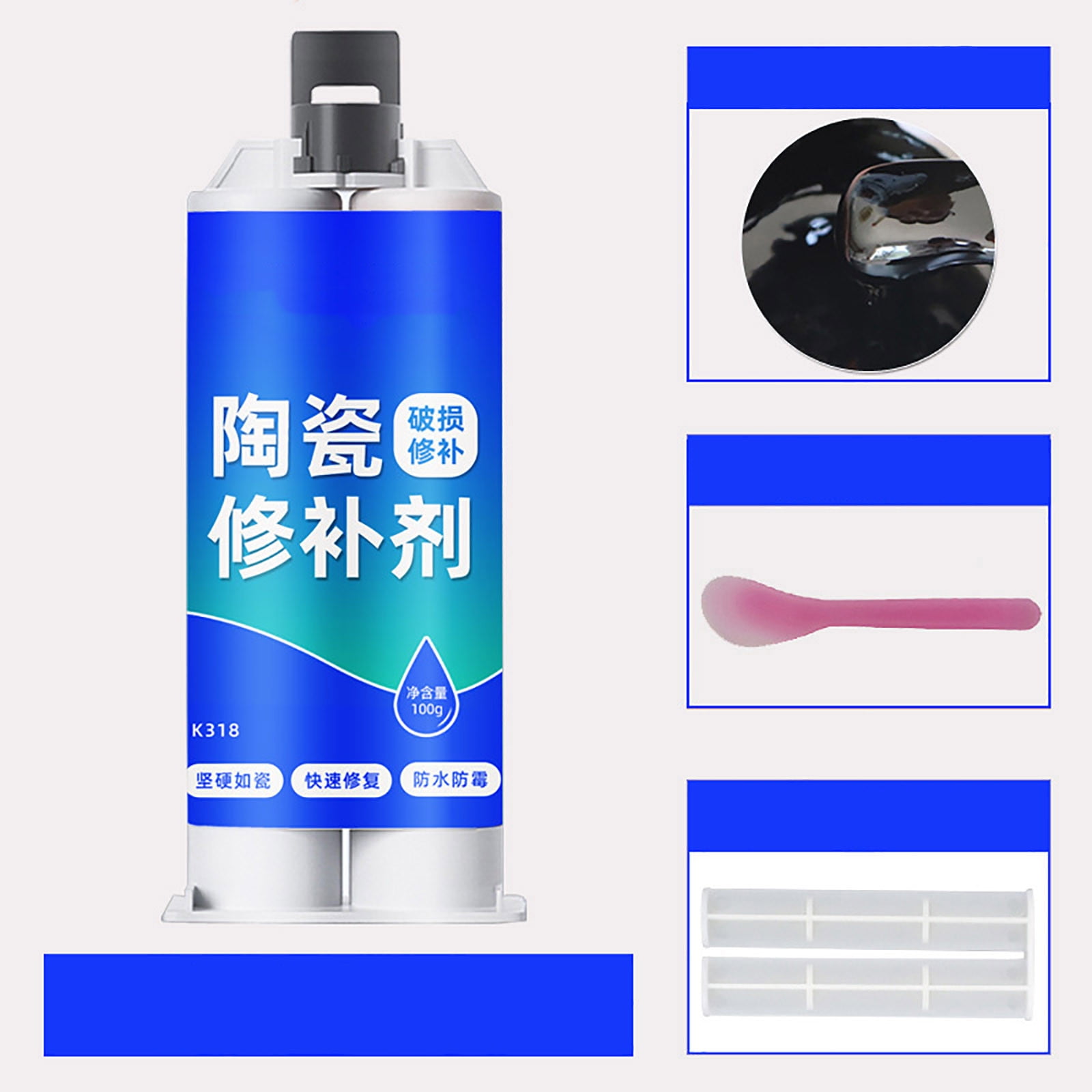 Tile Repair Kit, Cracked Tile Filler for Tubs, Porcelain, Tile, Sinks ...