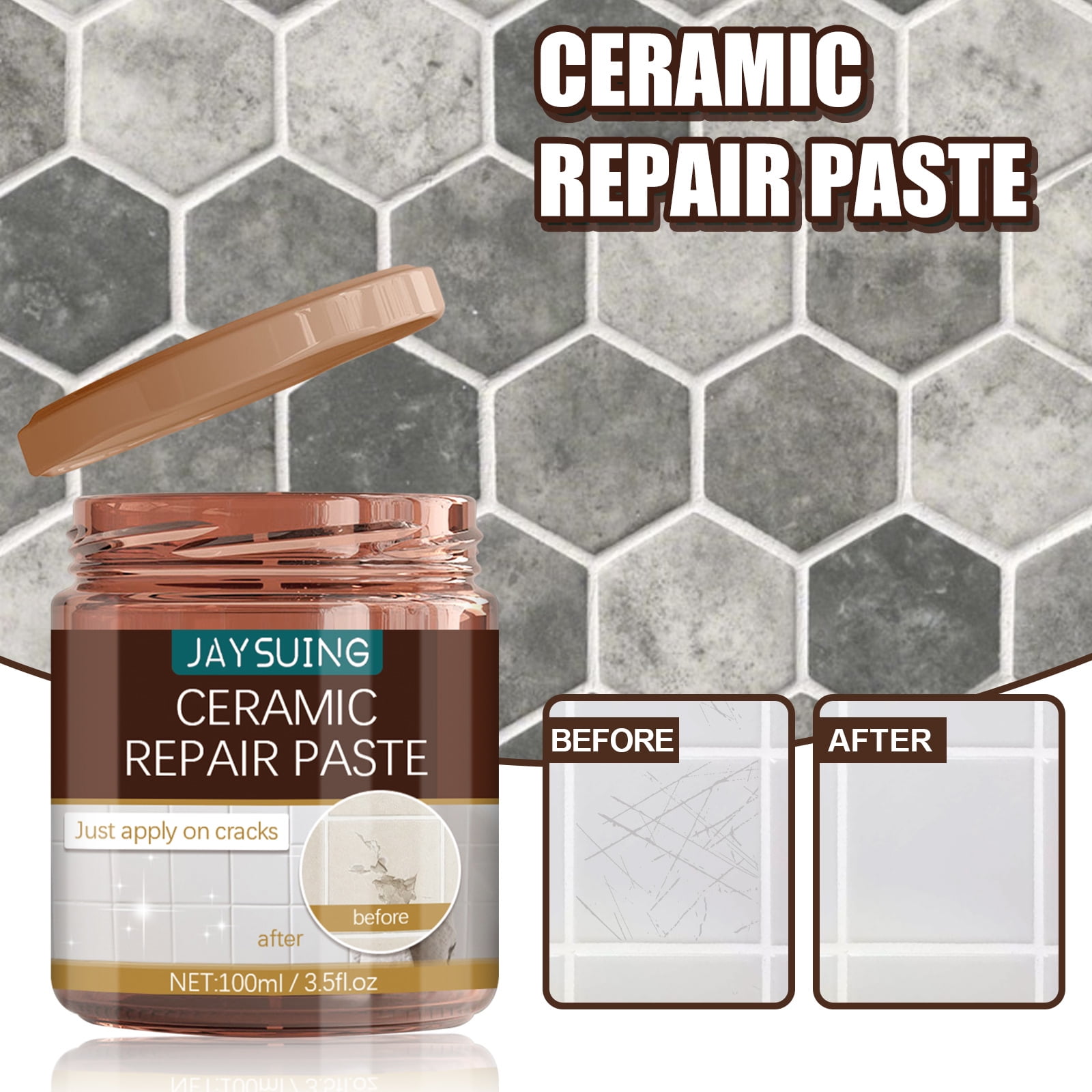 Tile Repair Paste, Household Stone Floor Tile Repair Pit Ceramic Crack ...