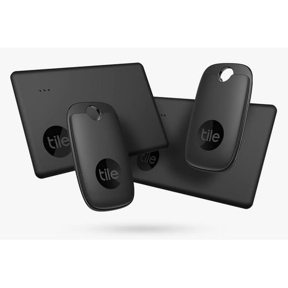 Tile Slim+Pro (2022) 4-Pack - Bluetooth Tracker & Item Locator for Keys ...