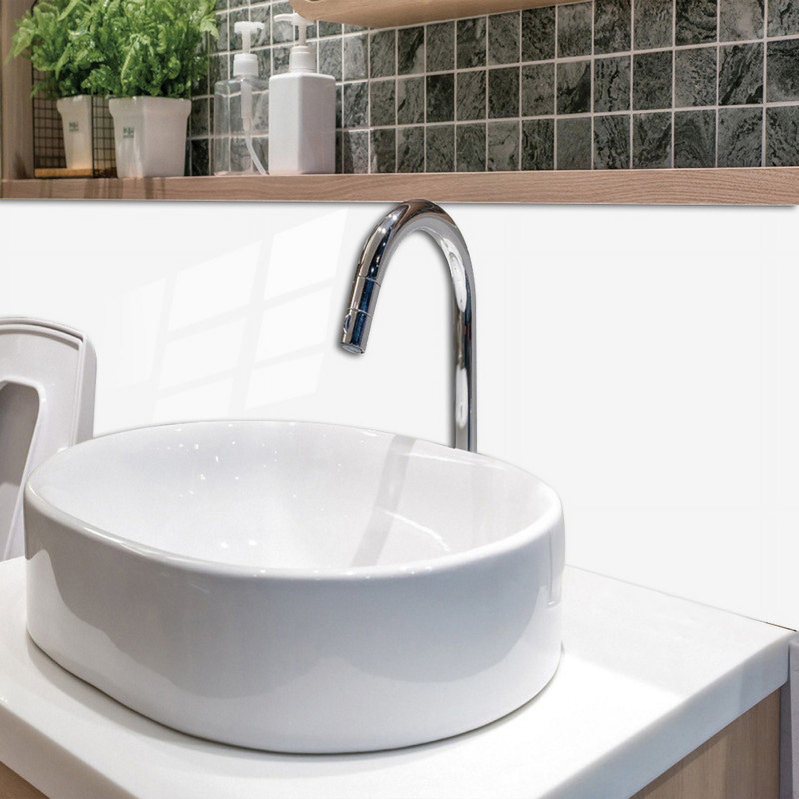 Tile Stickers White 6"x6" Self-adhesive Waterproof Decals Vinyl Peel ...