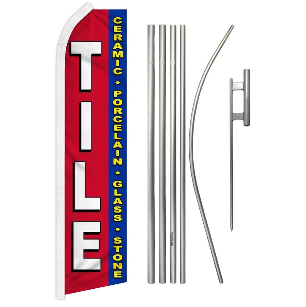 Tile Super Flag & Pole Kit - Walmart.com