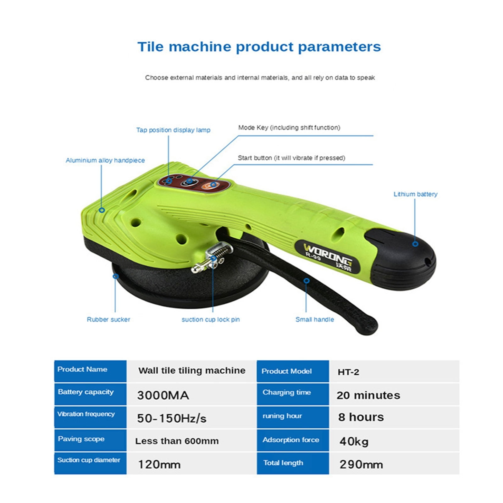 Tile Tiling Machine Wall And Floor Tile Vibration Tiling Artifact ...