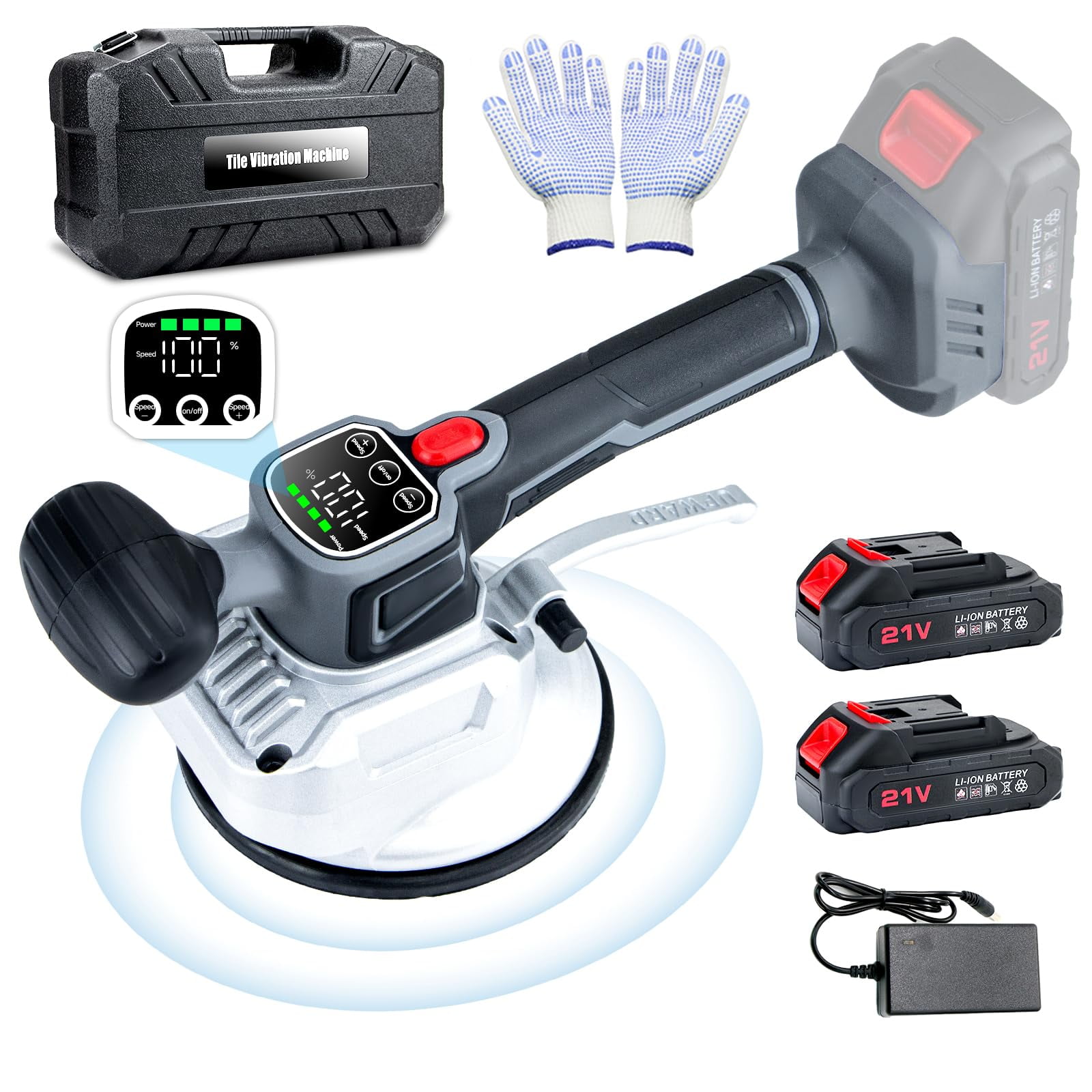 Tile Vibration Tool,Prodcyc Cordless Tile Vibration Leveling Machine ...