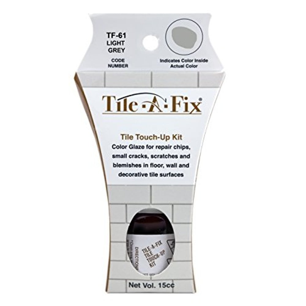 Tile-a-Fix Tile Touch up Repair Glaze for All Tile - Light Grey (TF-61 ...
