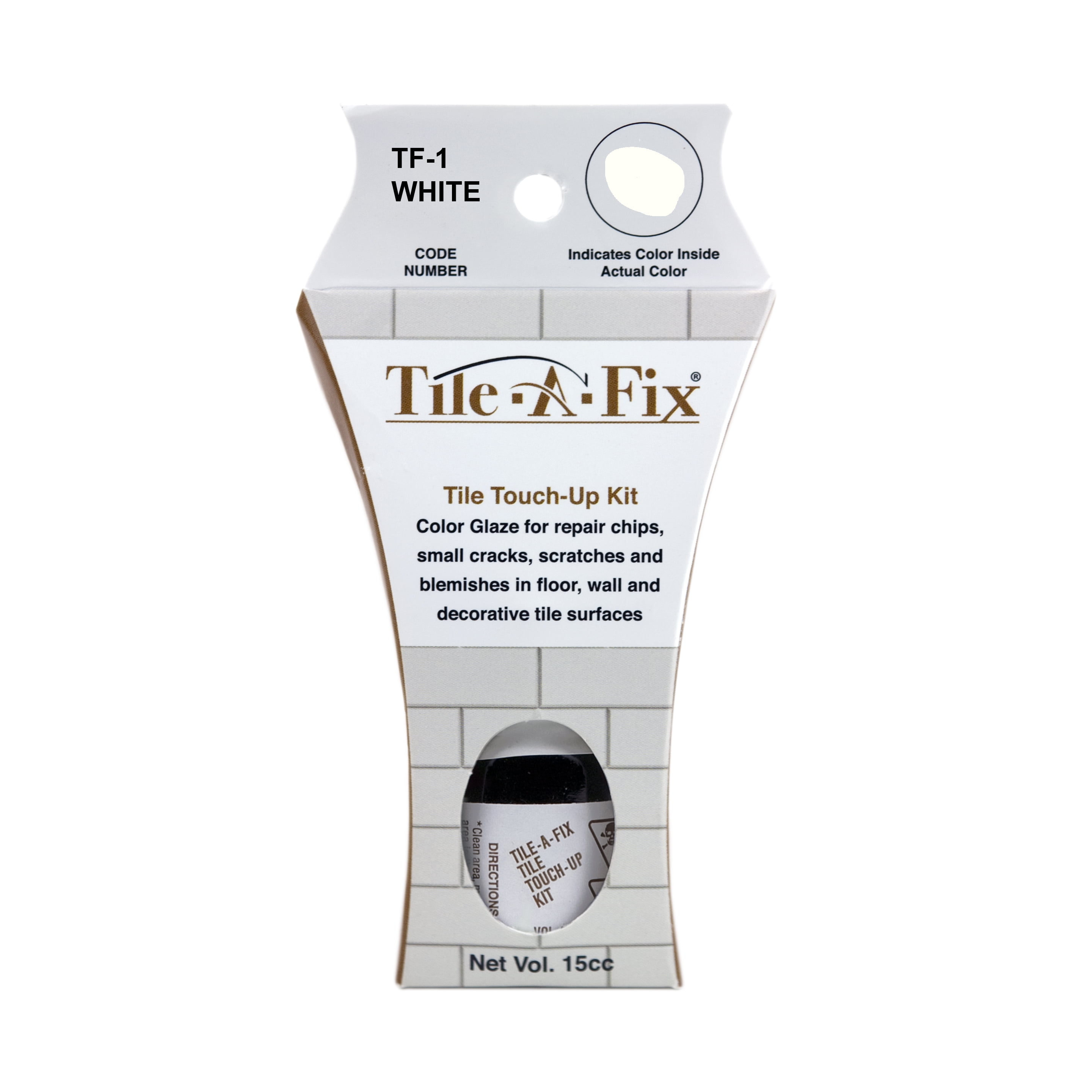 Tile-a-Fix Tile Touch up Repair Glaze - White - TF-1 (Floor Tiles ...