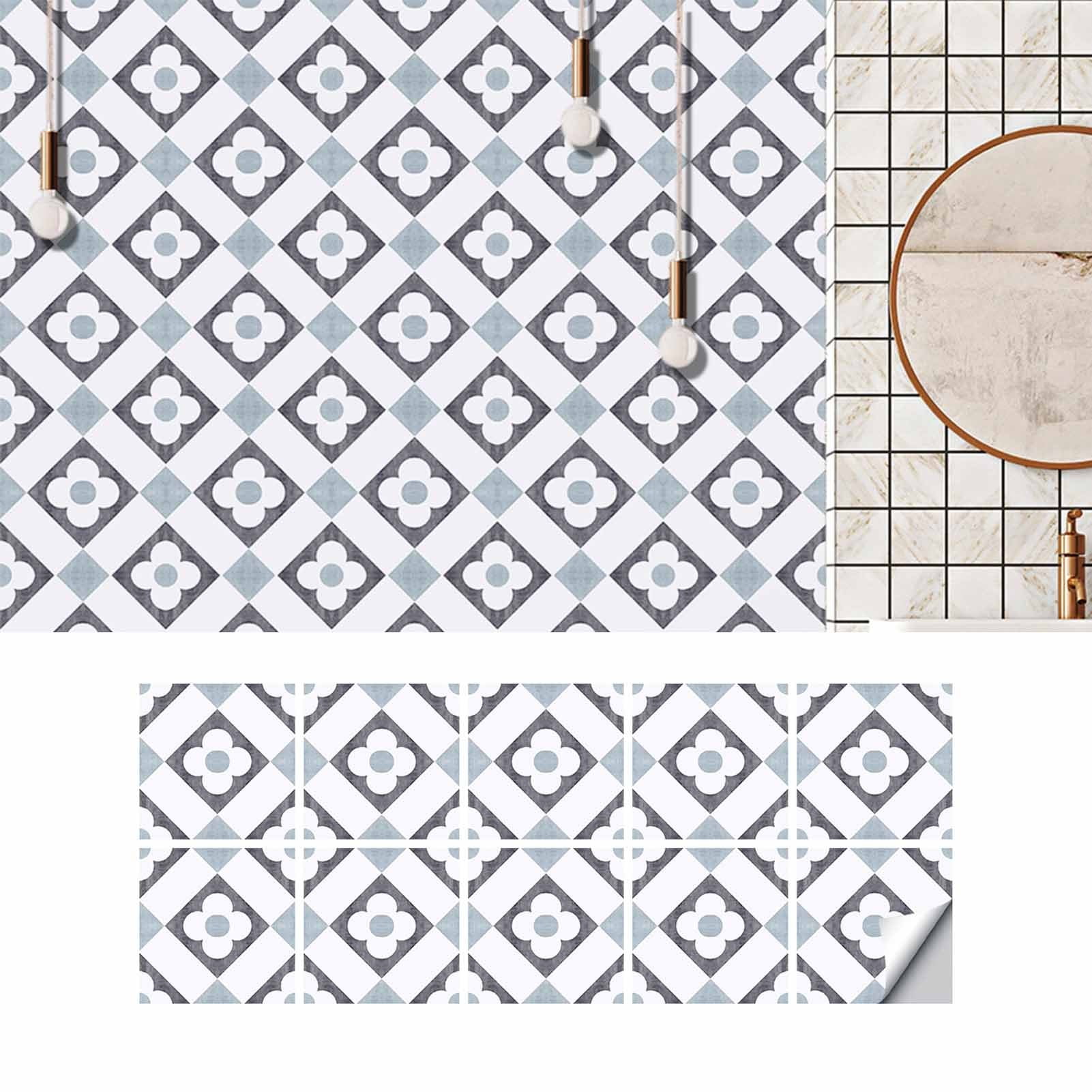 Tile stickers, peel and stick, self-adhesive, waterproof kitchen back ...