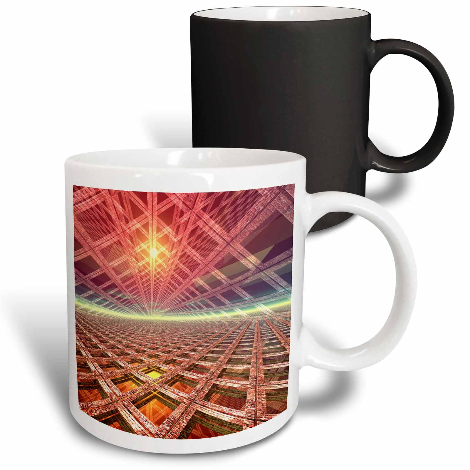 Tiled Skyline futuristic star gate science fiction chamber chamber 11oz ...