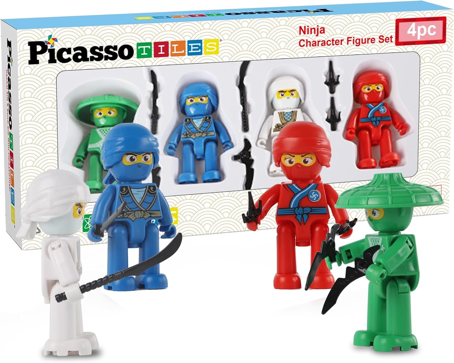 Tiles Magnetic Tiles Action Figures City Characters for Magnet Tile ...