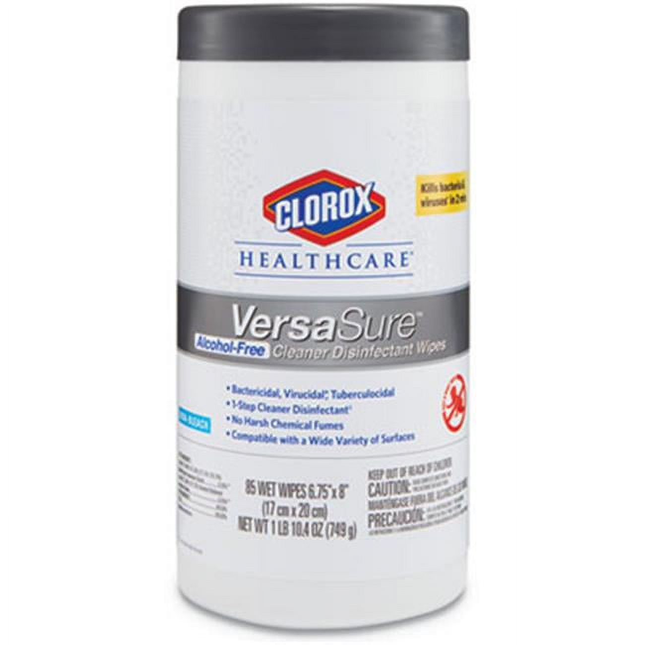 Tilex Healthcare Versa Sure Cleaner Disinfectant Wipes, White - Walmart.com