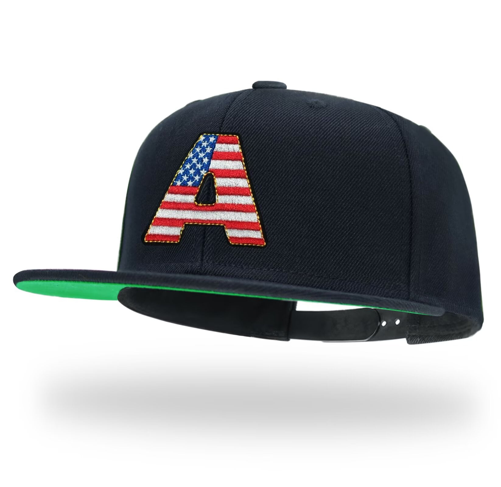 Tilgomedal Letter A Black Snapback Hats for Men Women Adjustable Dad ...