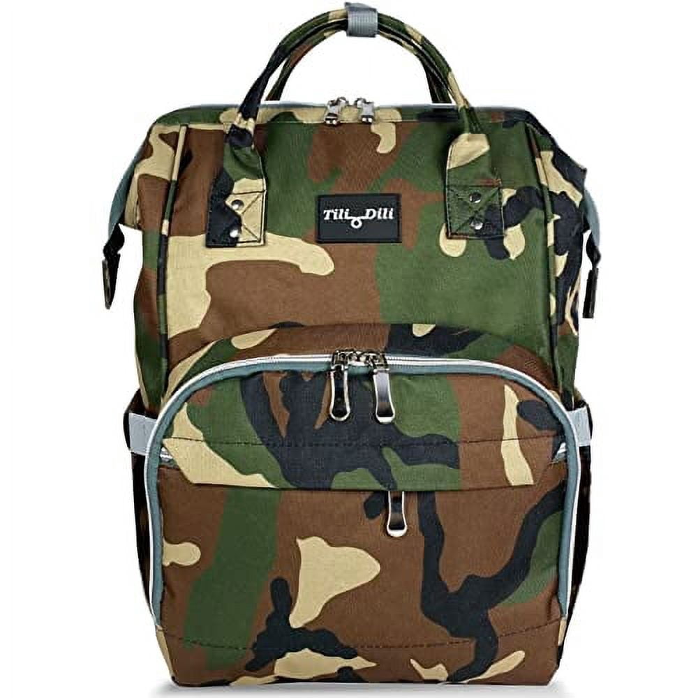 Tili Dili Premium Large Diaper Backpack with Waterproof Zipper Pockets ...