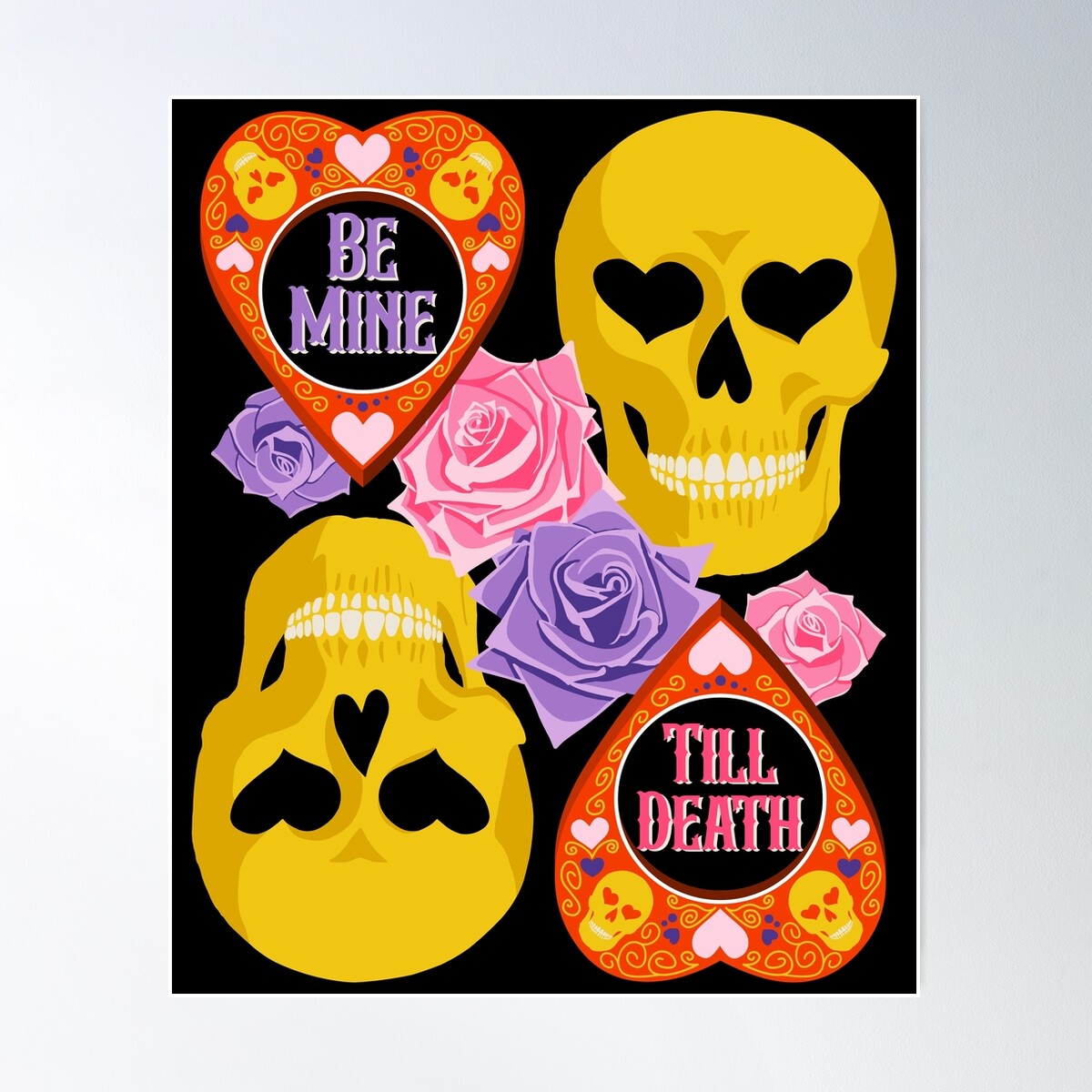 Till Death Valentine Poster Wall Art, Modern Wall Decor For Living Room ...