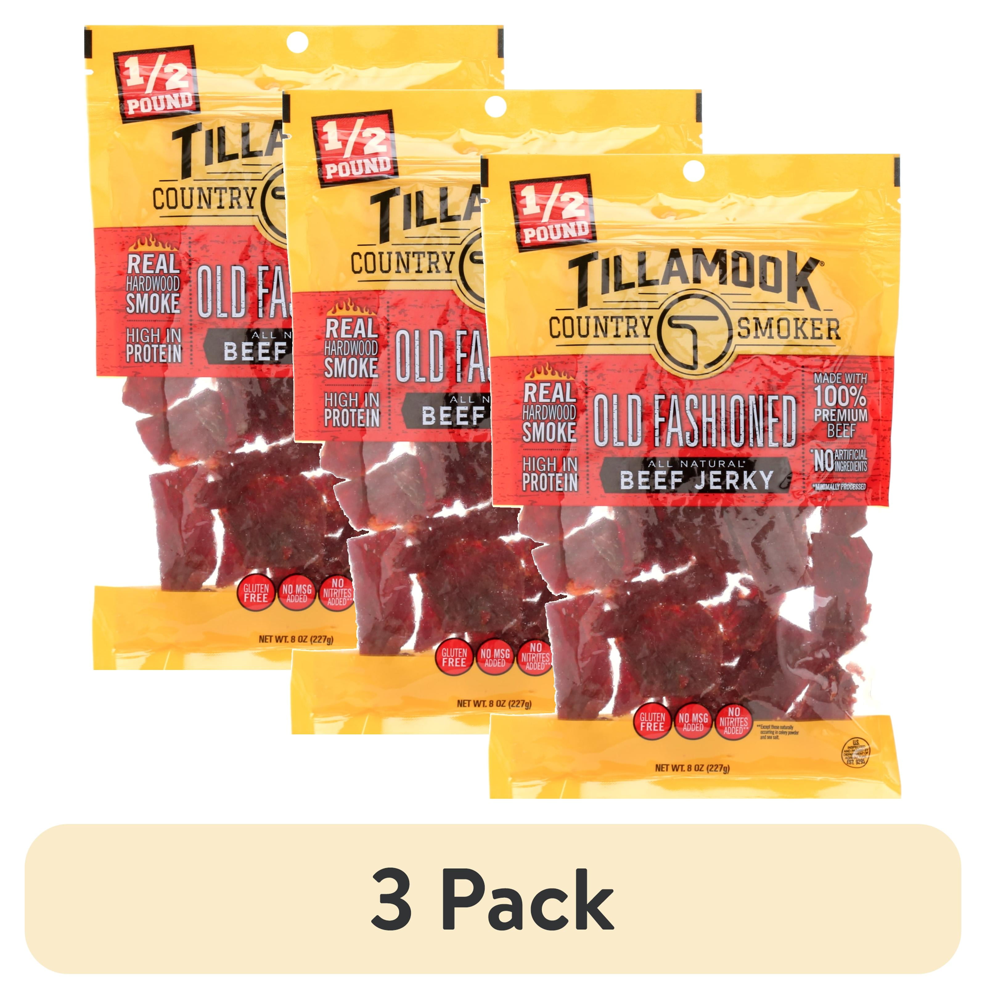 (3 pack) Tillamook Country Smoker All Natural Old Fashioned Beef Jerky ...