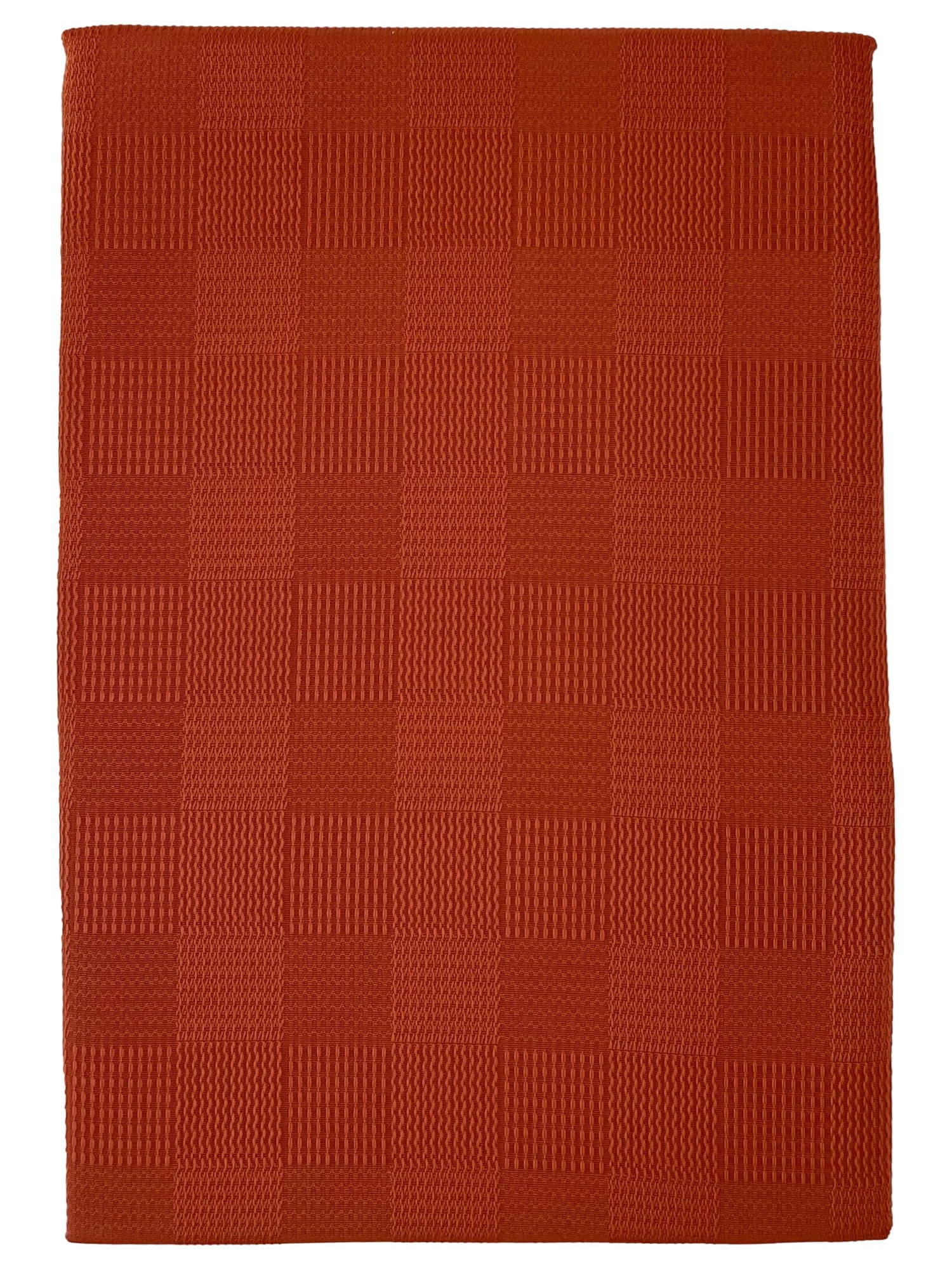 Tillary Burnt Orange Spice Microfiber Tablecloth, Rust 52"x70" Oblong ...