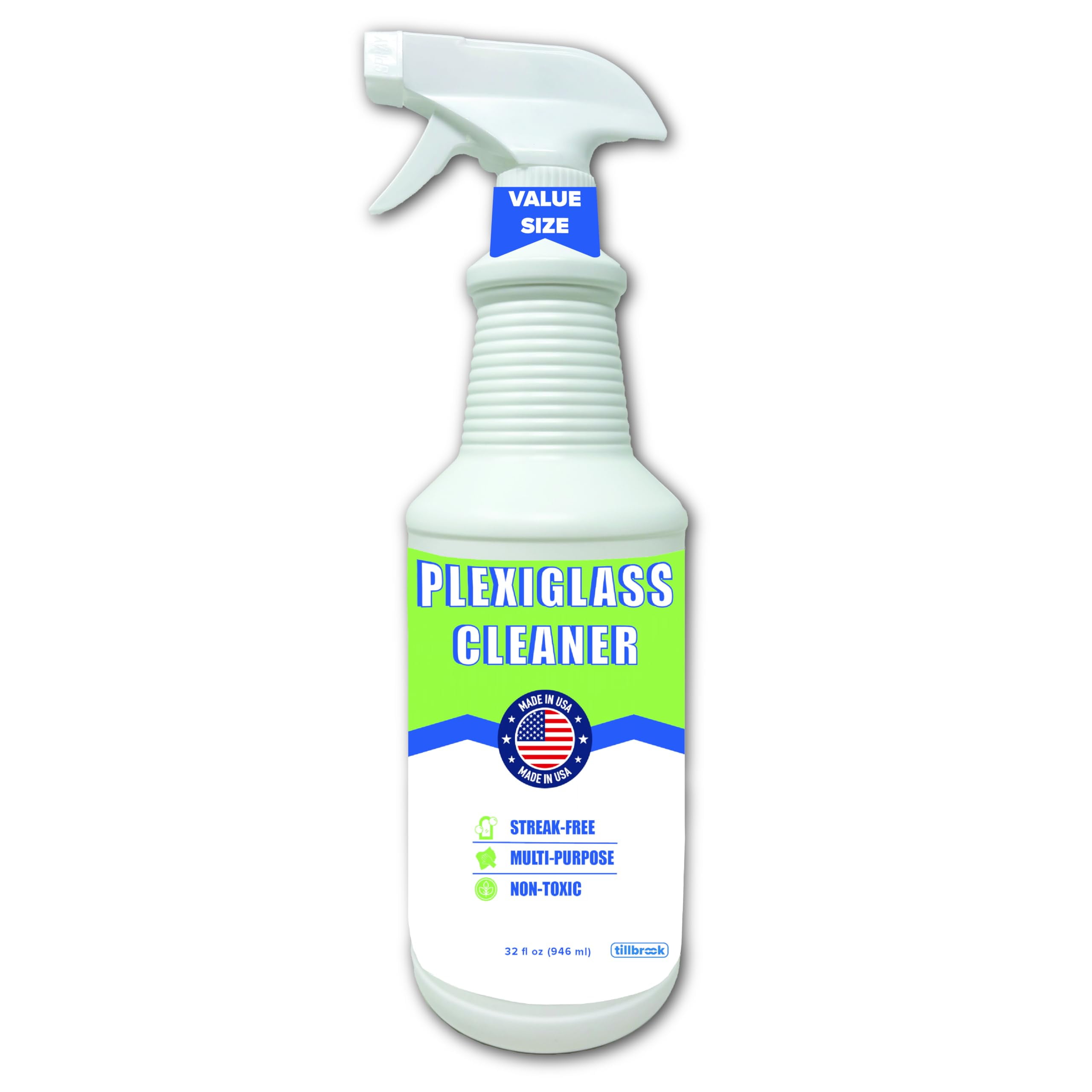 Tillbrook Plexiglass Cleaner - 32 oz Acrylic Cleaner for Plexi glass ...