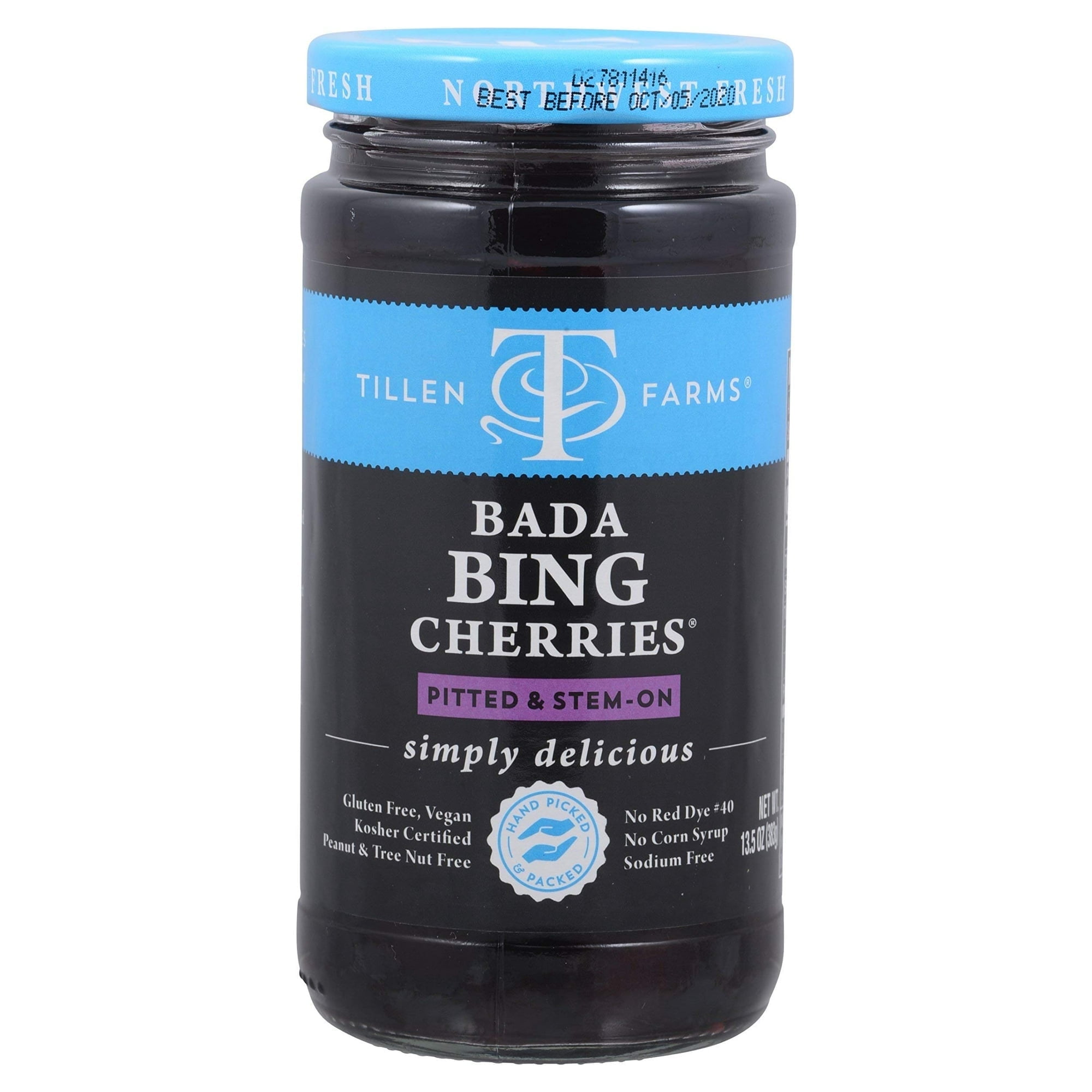 Tillen Farms Bada Bing Cherries Pitted & Stem-On - 13.5 oz - Walmart.com