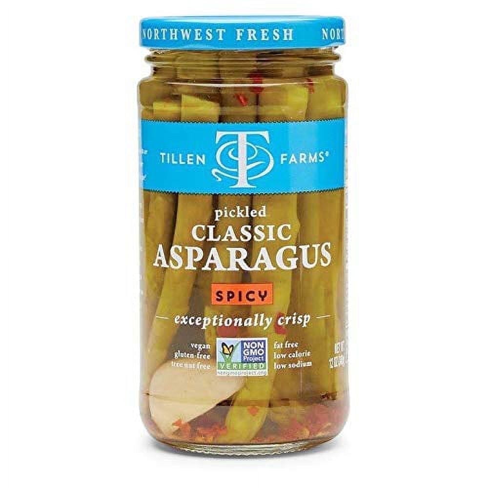 Tillen Farms Pickled Crispy Classic Asparagus Spicy - 12 oz Pack of 2 ...