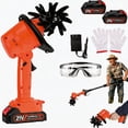 BN-LINK Cordless Tiller Cultivator, 360RPM Electric Garden Tiller, with ...