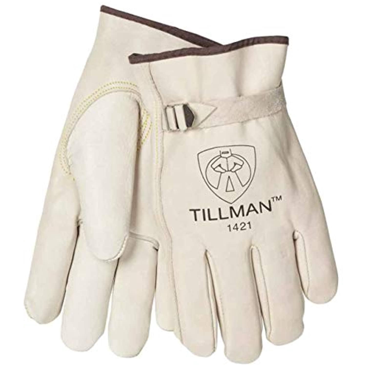 Tillman 1421 Top Grain "A" Grade Cowhide Drivers Gloves with Pull Strap ...
