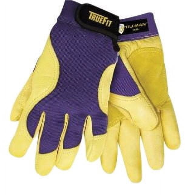 Tillman Medium Blue And Gold TrueFit Premium Full Finger Top Grain ... Tillman Medium Blue And Gold TrueFit Premium Full Finger Top Grain ...