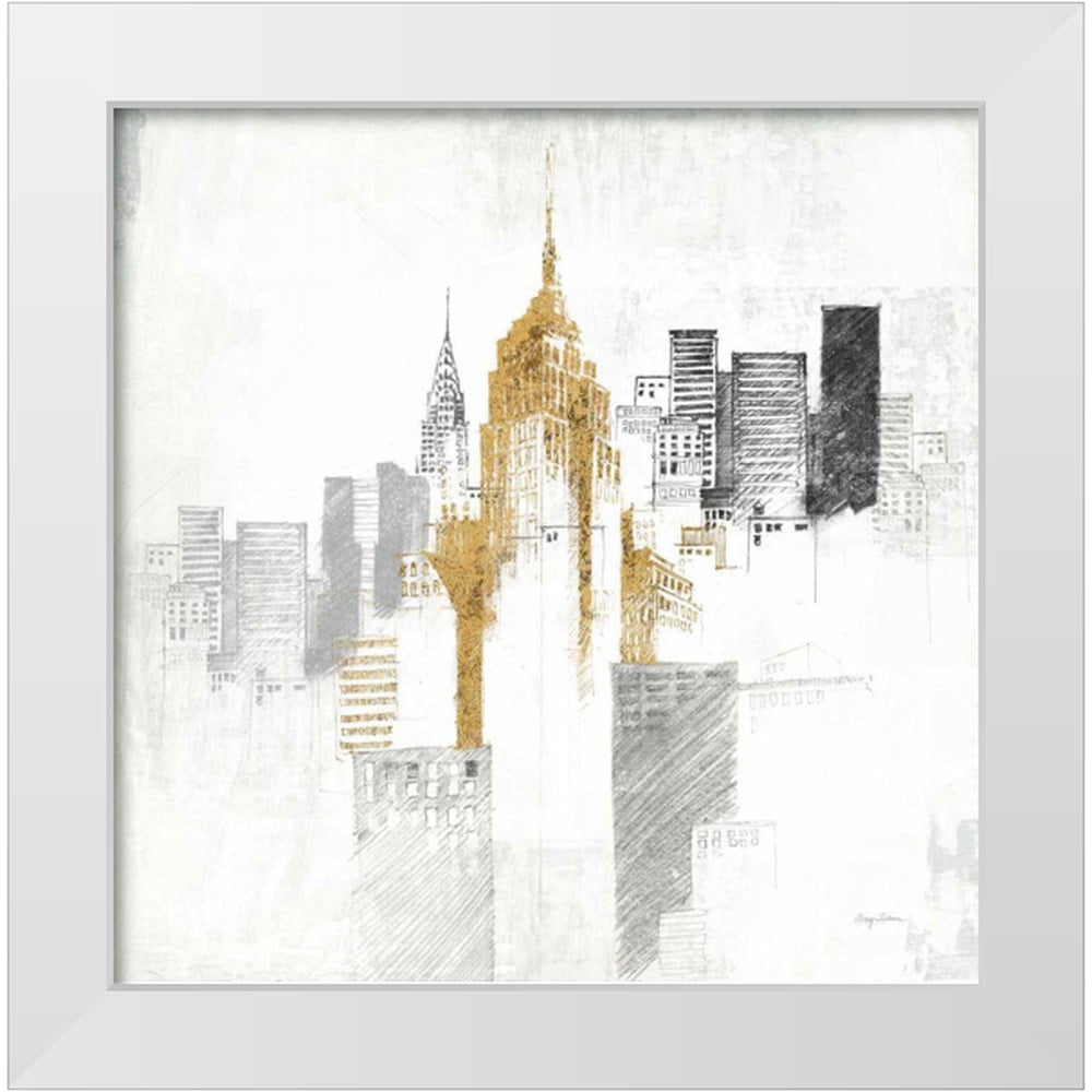 Tillmon, Avery 12x12 White Modern Wood Framed Museum Art Print Titled ...