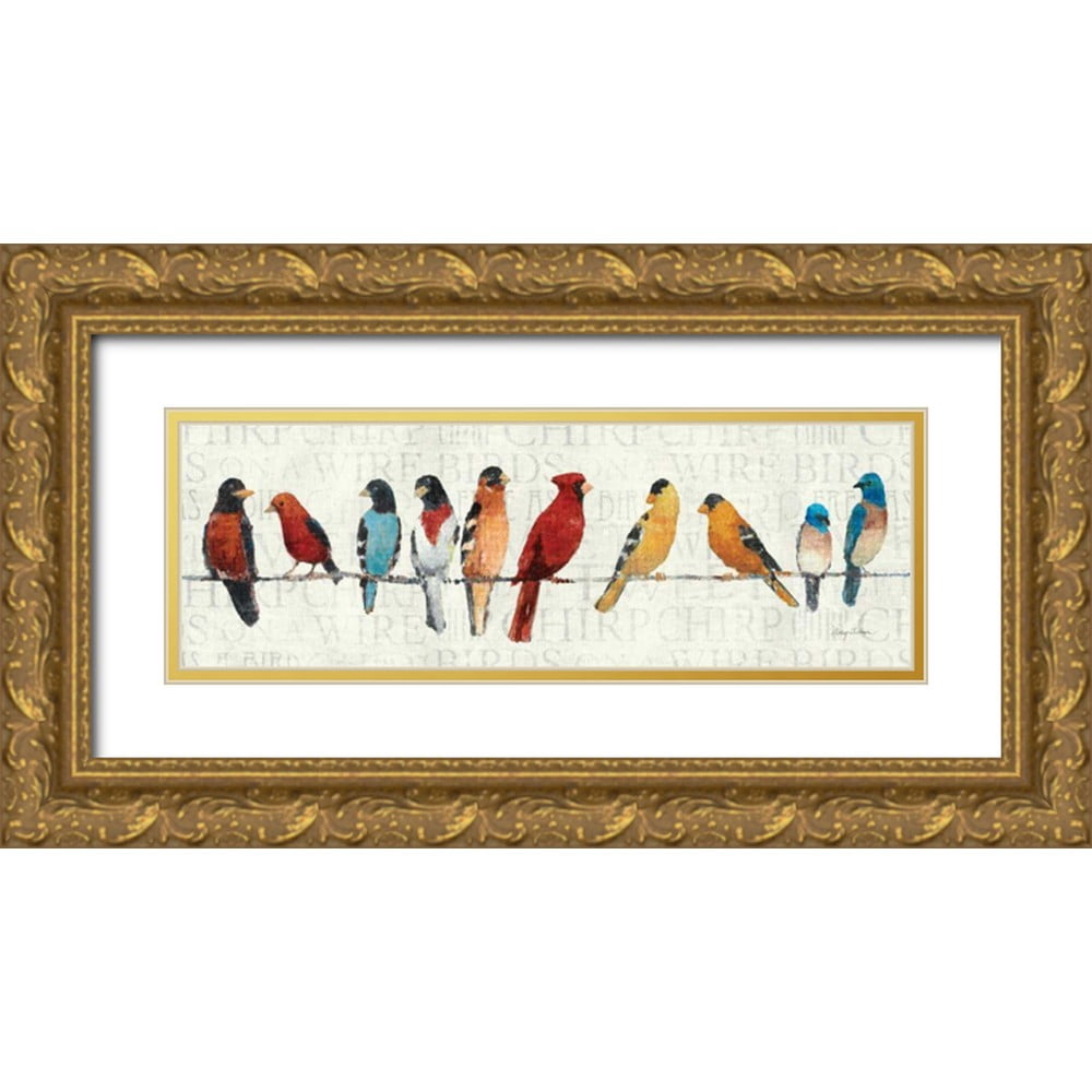 Tillmon, Avery 14x7 Gold Ornate Wood Framed with Double Matting Museum ...