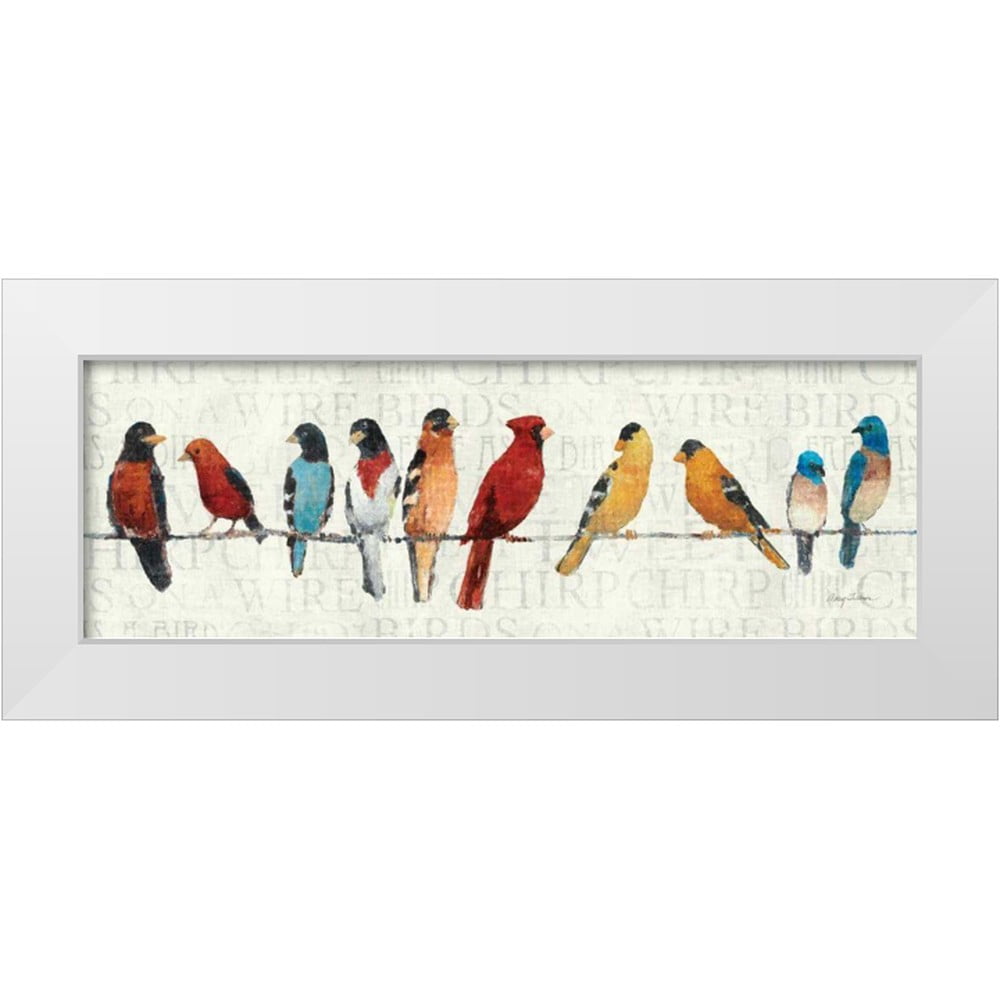 Tillmon, Avery 14x7 White Modern Wood Framed Museum Art Print Titled ...