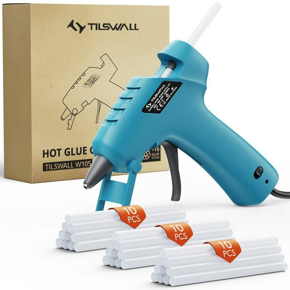 Tilswall Mini Hot Glue Gun, 20W Hot Melt Gun with Fast Heating, Drip ...