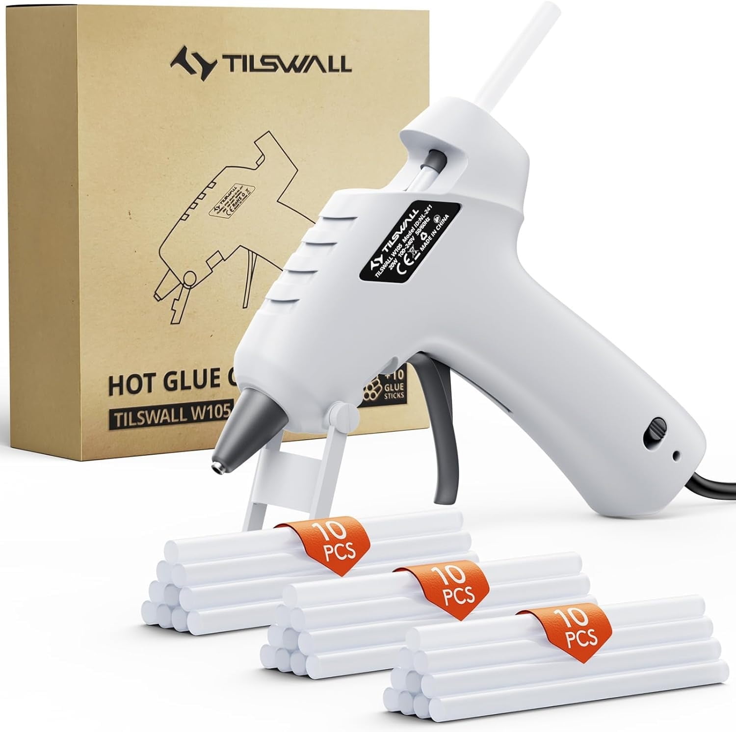 Tilswall Mini Hot Glue Gun, 20W Hot Melt Gun with Fast Heating, Drip ...