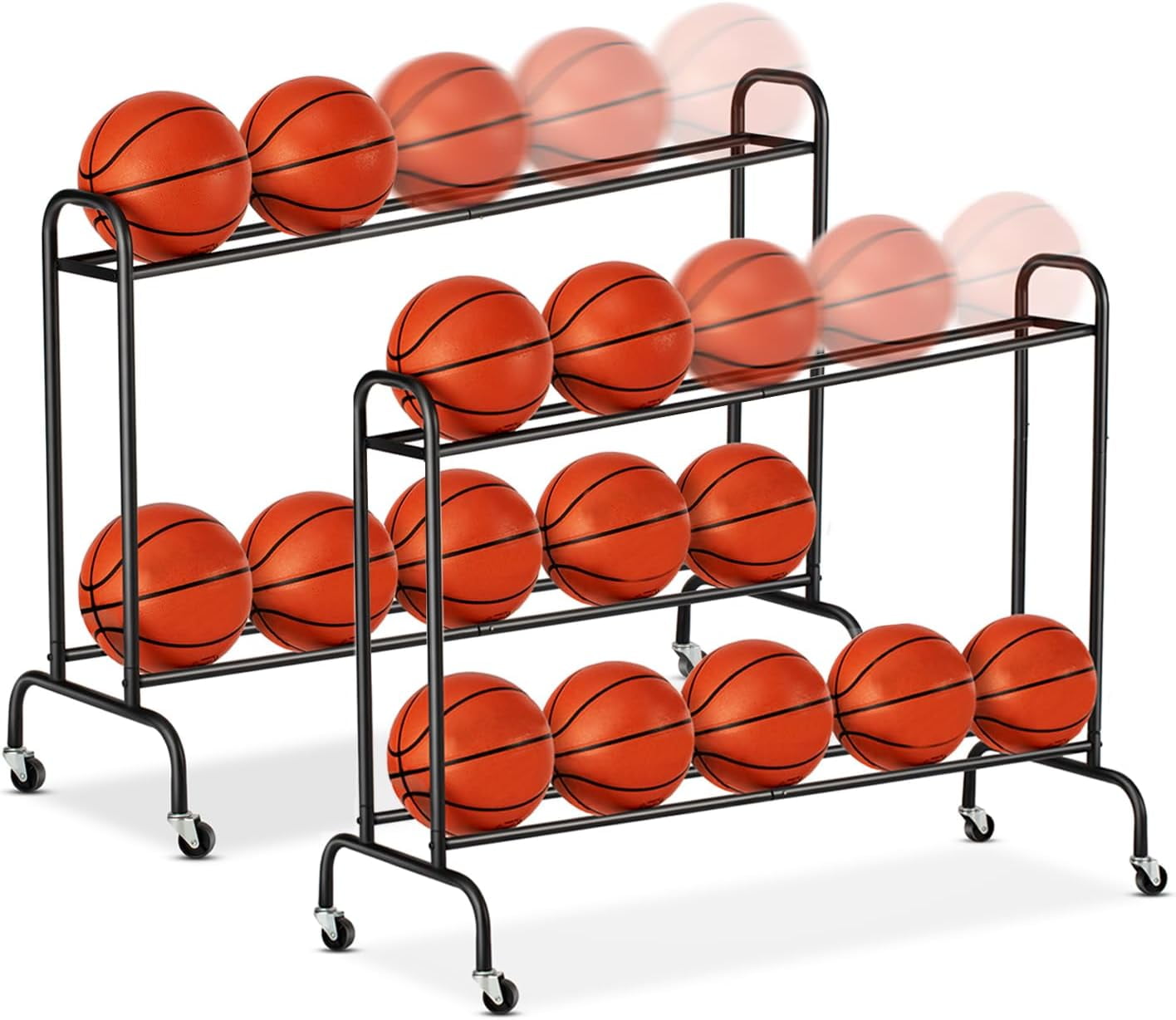 Tilt Basketball Rack Ball Storage Holder - Tilt Basketball Shooting ...