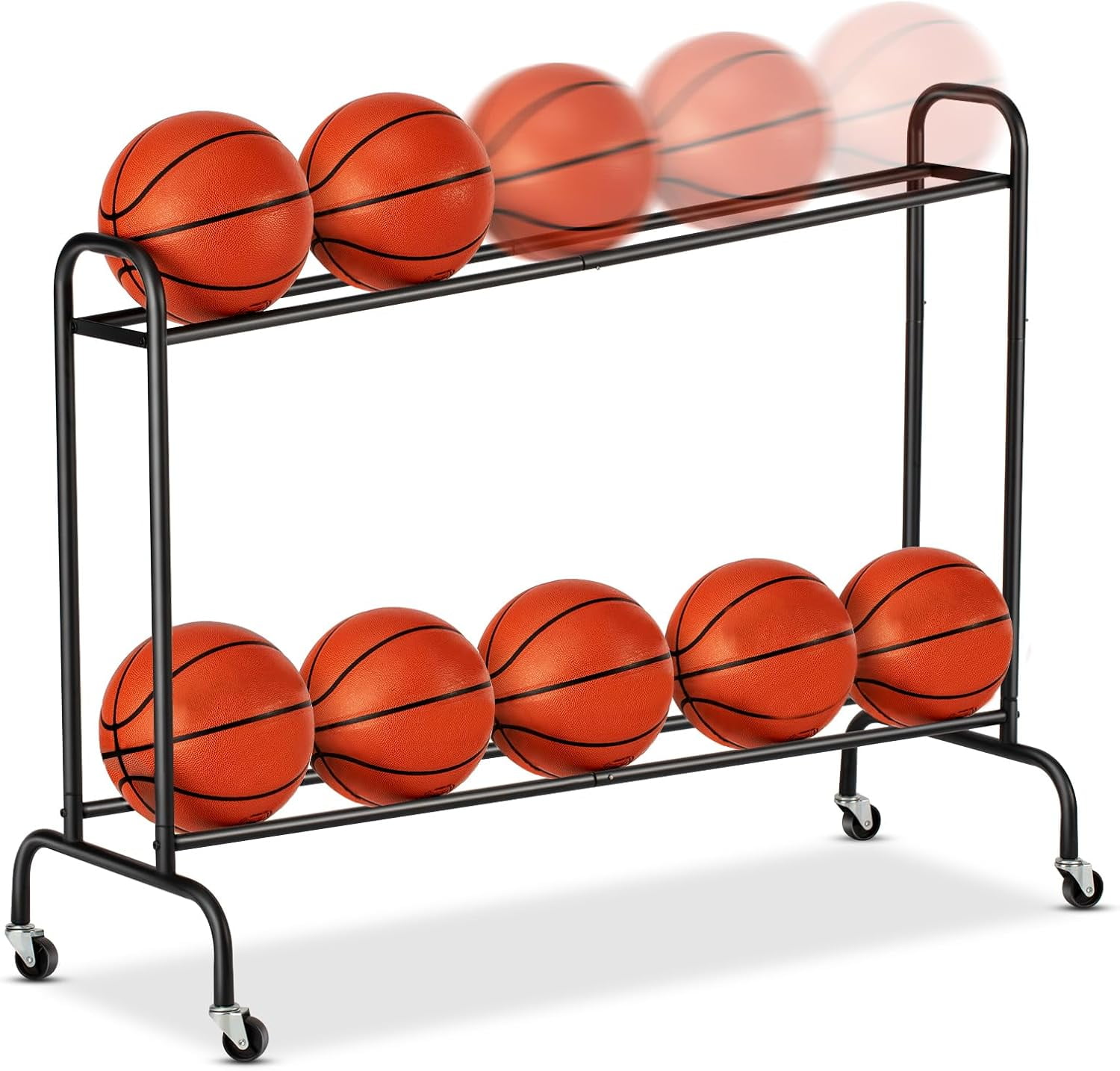 Tilt Basketball Rack Ball Storage Holder - Tilt Basketball Shooting ...