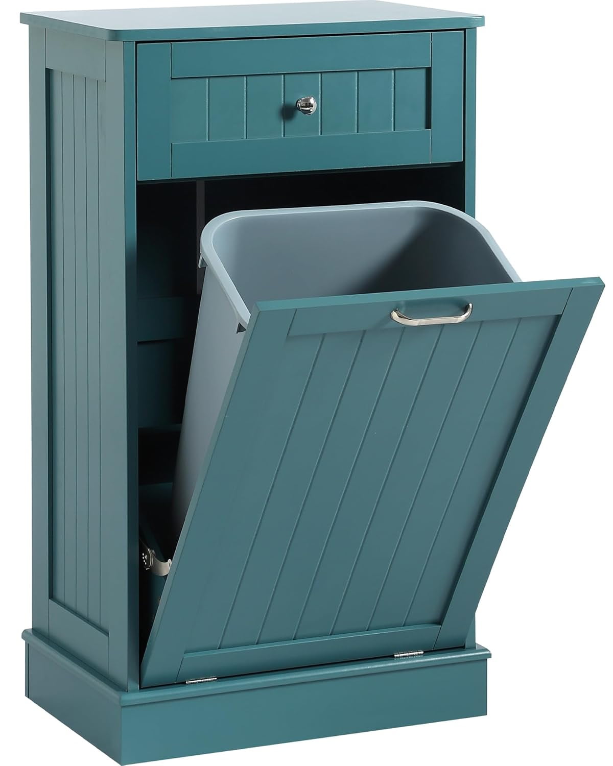 Tilt Out Trash Bin Cabinet Dog Proof Trash Can Holder Kitchen Island ...