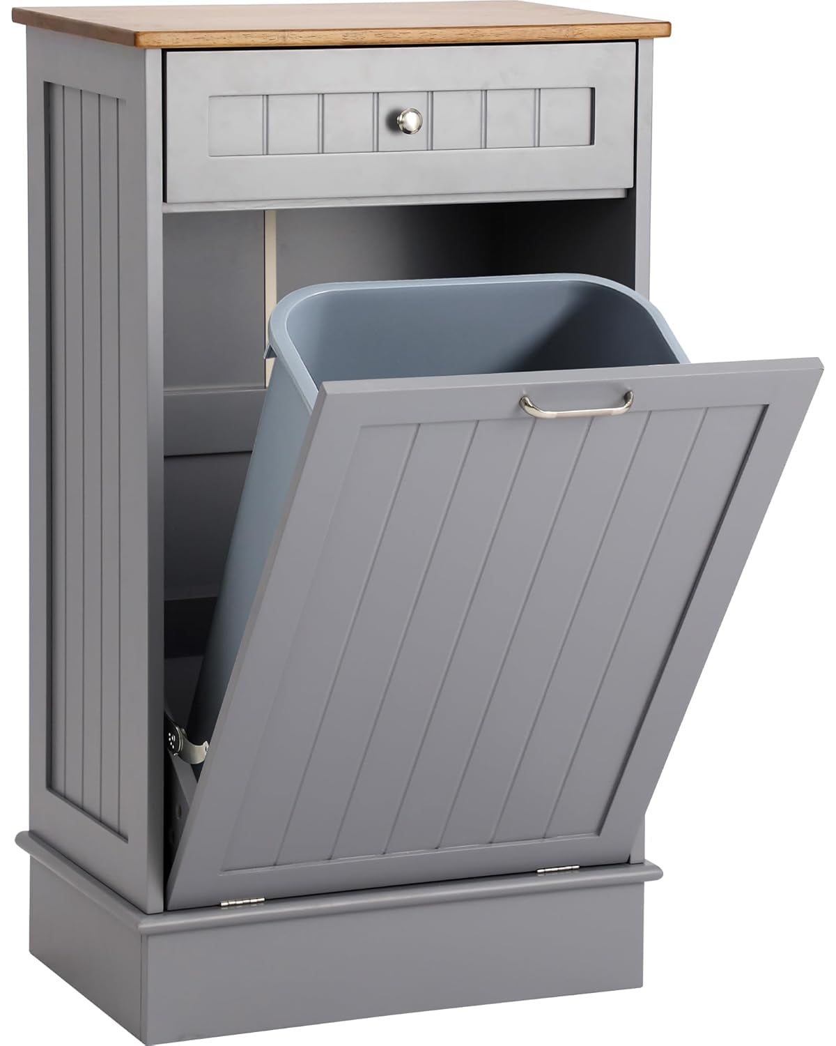 Tilt Out Trash Bin Cabinet Dog Proof Trash Can Holder Kitchen Island ...