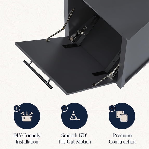 Tilt-Out Trash Can Cabinet or Tilt-Out Laundry Hamper Cabinet ...