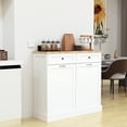 Tilt Out Trash Can with 2 Doors and 2 Drawers, Hidden Kitchen Garbage ...