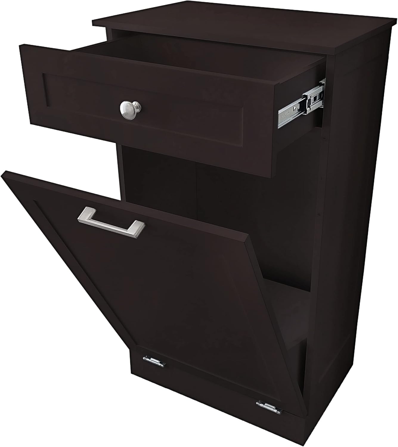 Tilt Out Trash Bin Cabinet or Laundry Hamper Solid Workmanship New 2021 ...