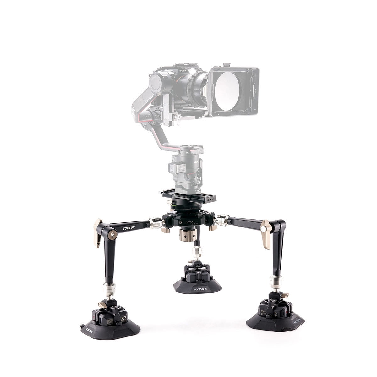 Tilta Hydra Articulating Car Mounting System with 3x 4.5" Electronic ...