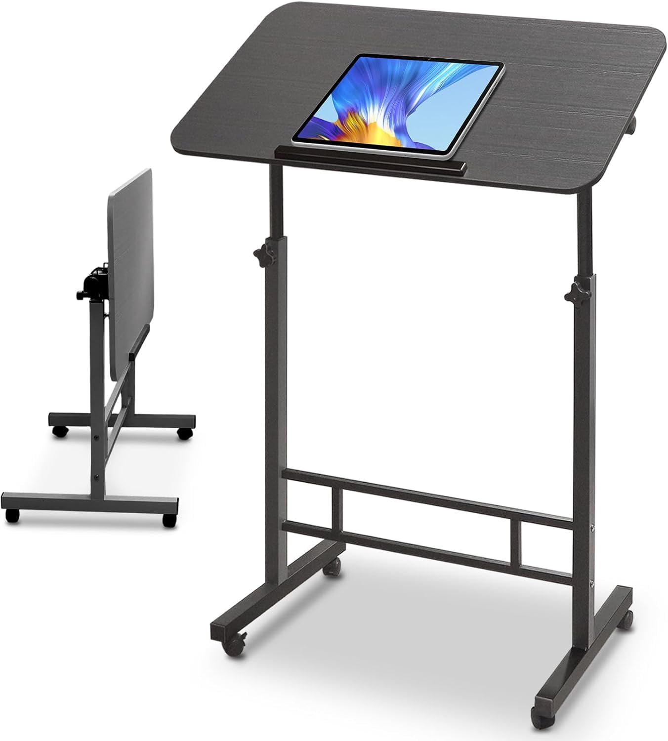 Tiltable Desktop 32 x 16 Small Foldable Standing Desk, Lift Height 25 ...