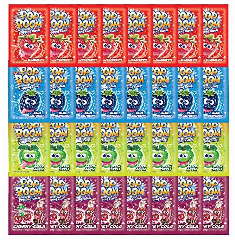 Tiltay Pop BoomEGSC Popping Candy - 4 Flavor Assortment, Strawberry ...