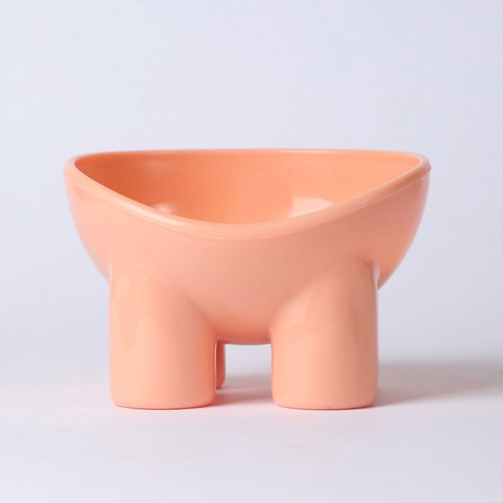 Tilted Elevated Cat Food Bowl - Cat Bowls Whisker Friendly Anti ...