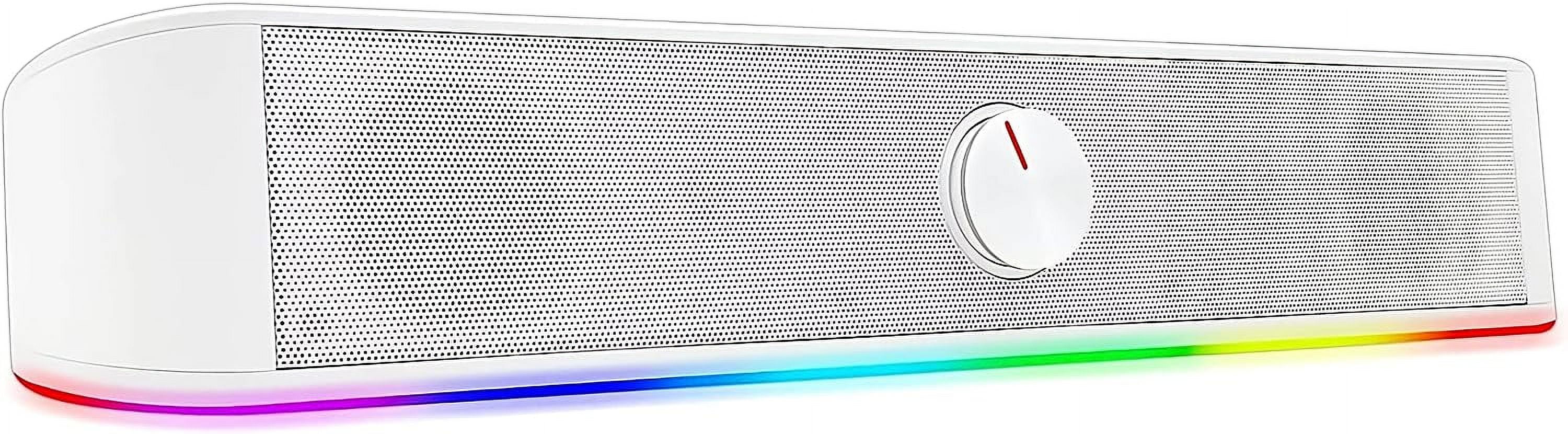 Tilted Nation Computer Soundbar for Desktop - USB Powered RGB Gaming ...