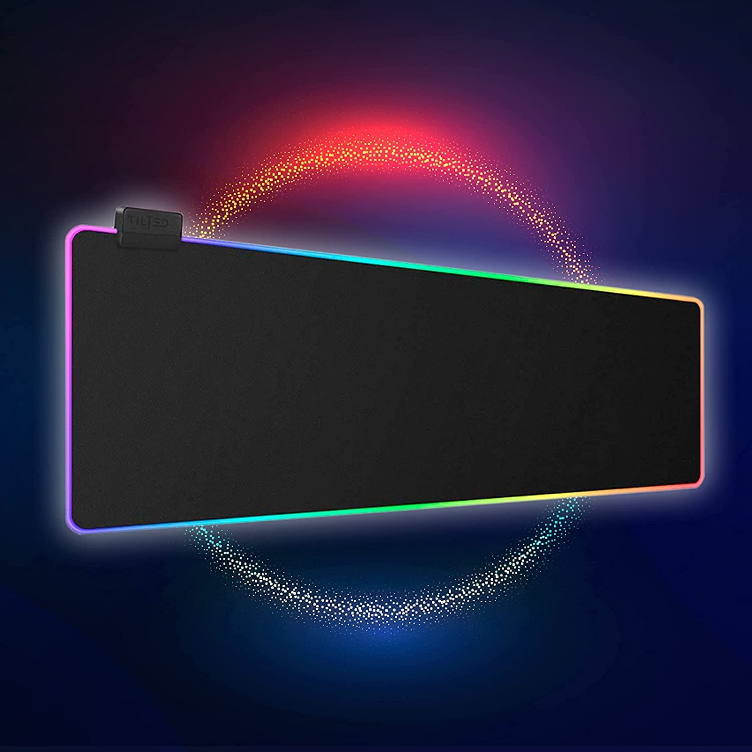 Tilted Nation RGB Gaming Mouse Pad Large - LED Extended Mousepad Desk ...