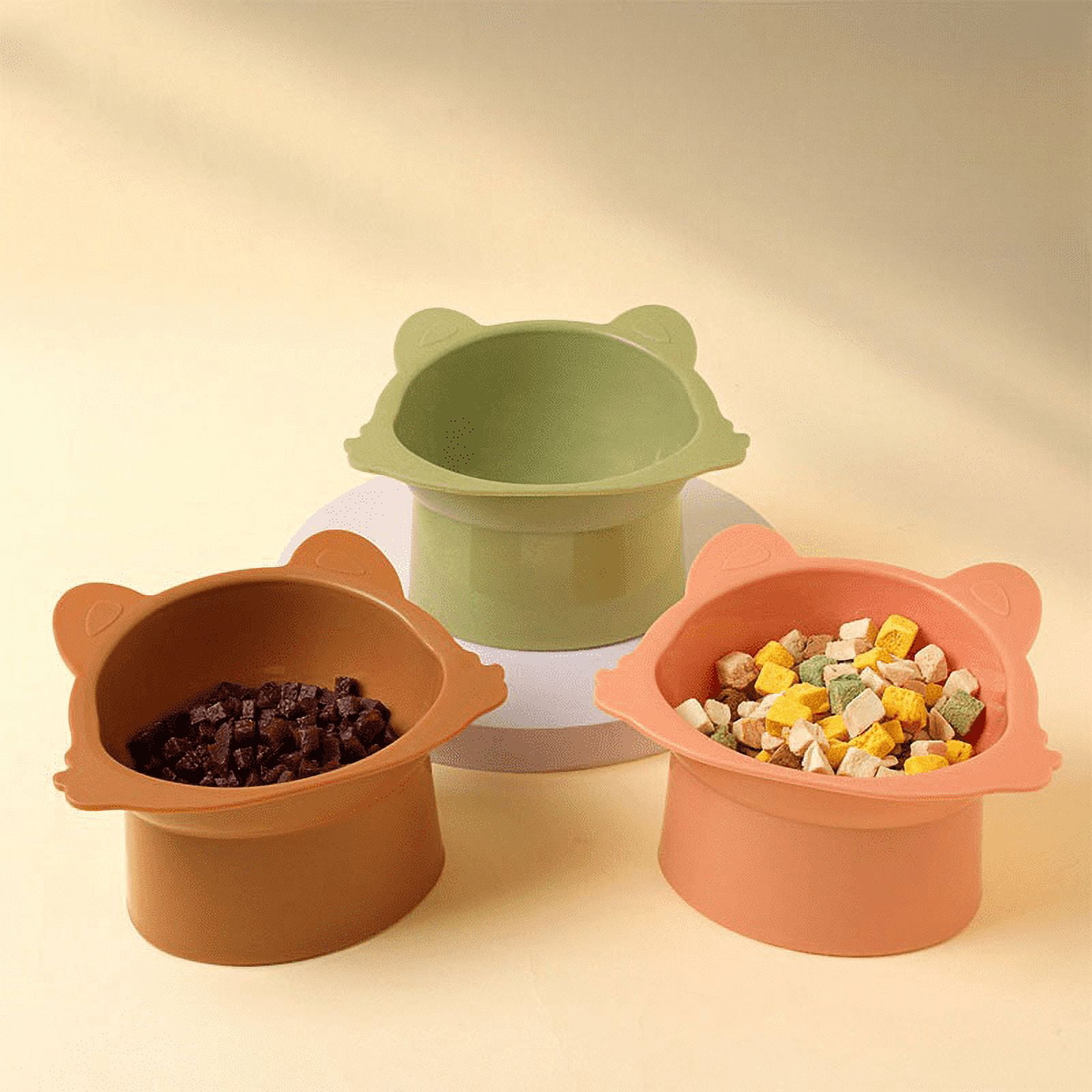 Tilted Raised Posture for Cat Food Bowl Neck for Protection Anti ...
