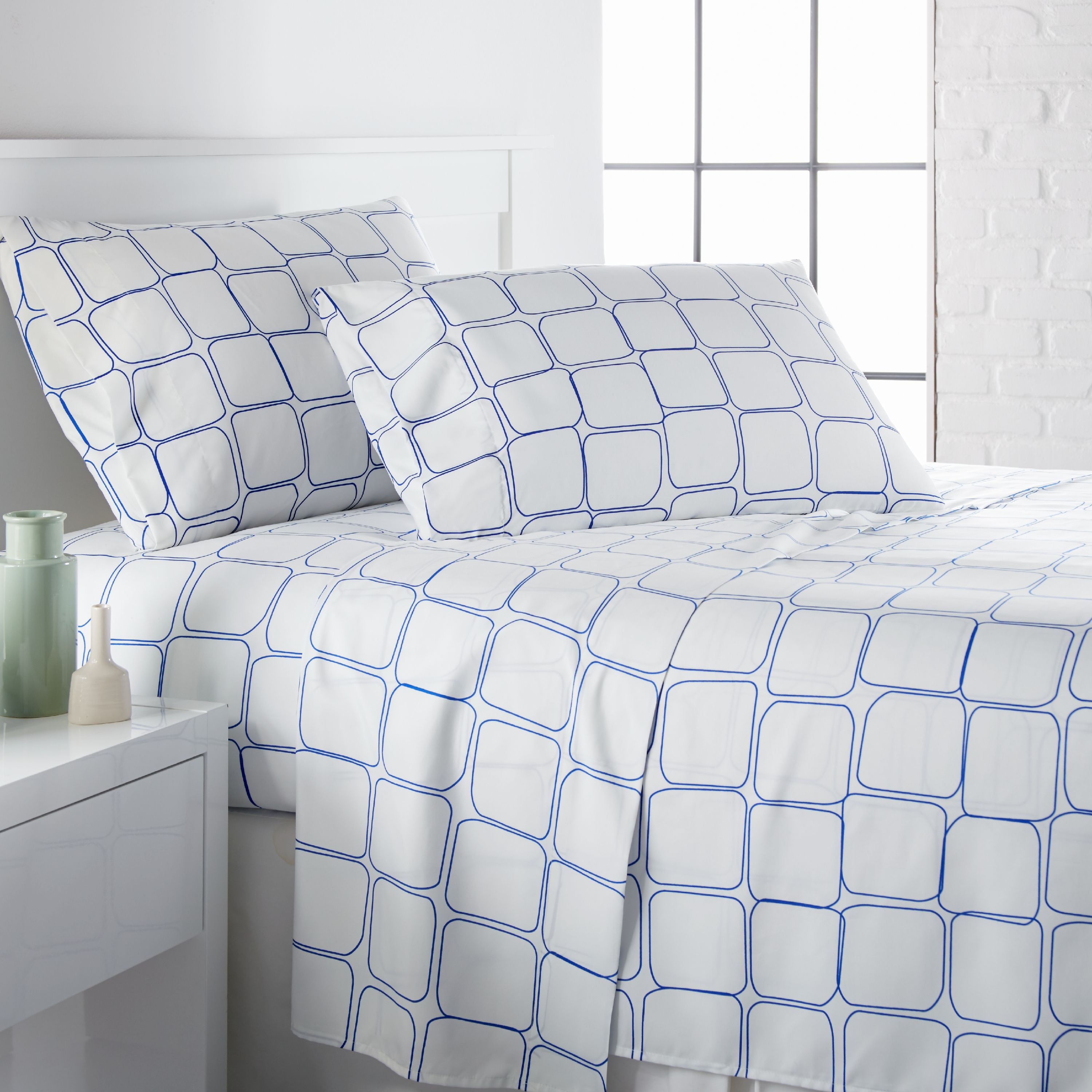 Tilted Tiles Printed Sheet Set - Walmart.com