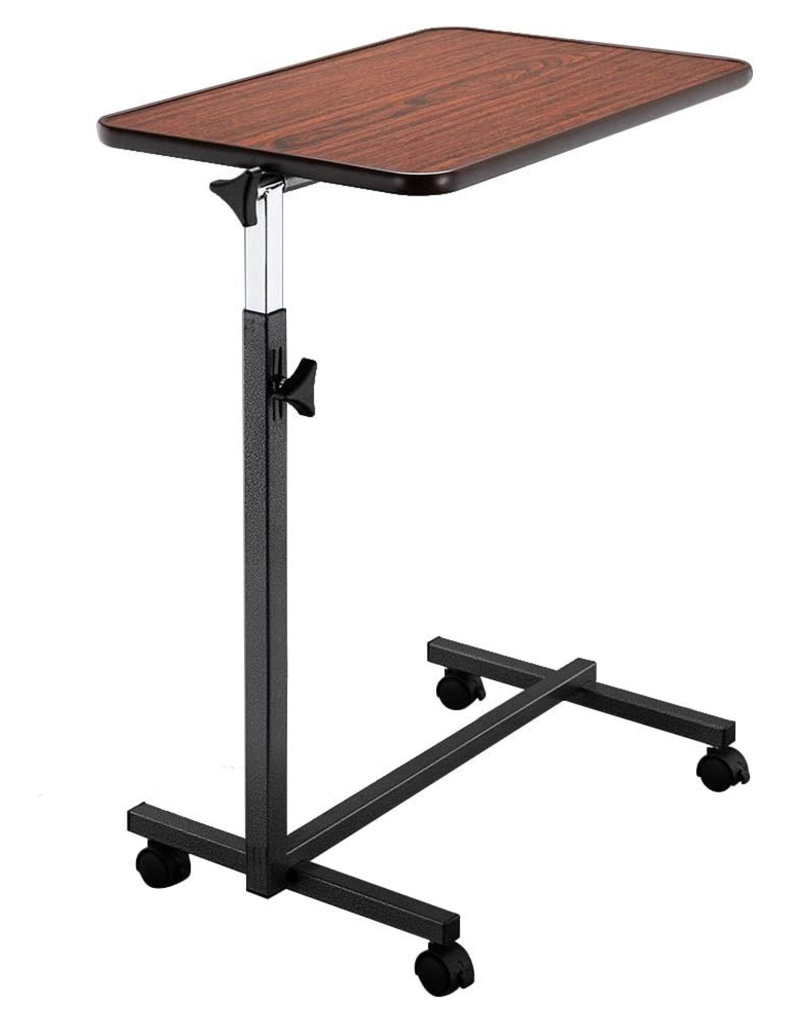 Tilting Bedside Table with Wheels & Brake - Adjustable for Hospital and ...