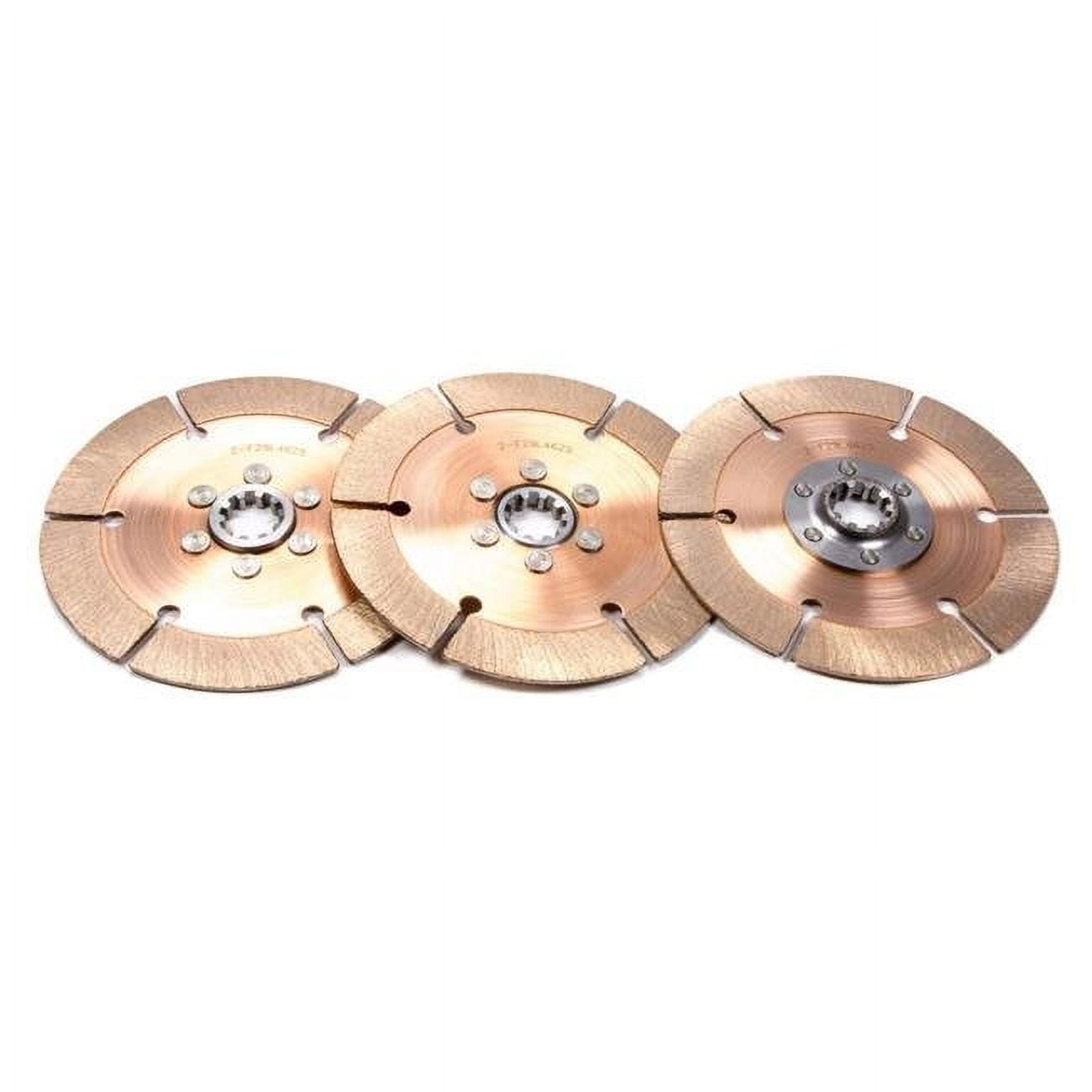 Tilton 7.25 in. Metallic OT-II Racing Disc Pack - 3 Discs - 1.12 in. x ...