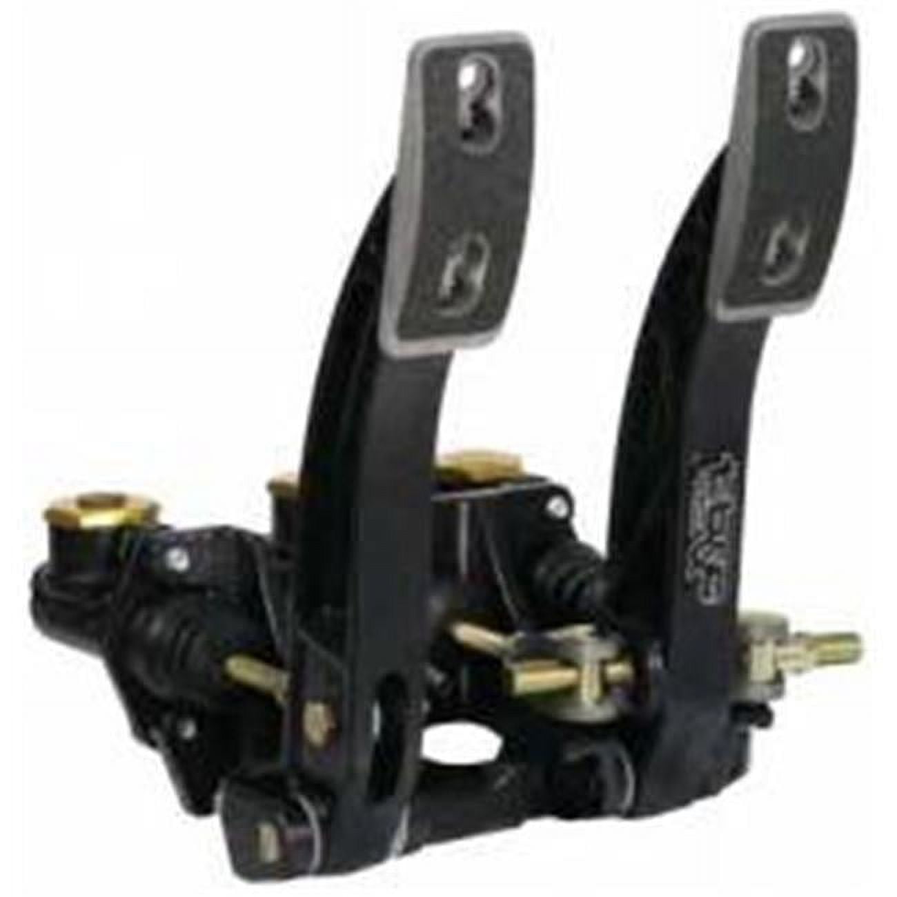 Tilton TIL72-604 6.25 in. Floor Mount Aluminum Dual Pedal Assembly - Triple Master Cylinder ...