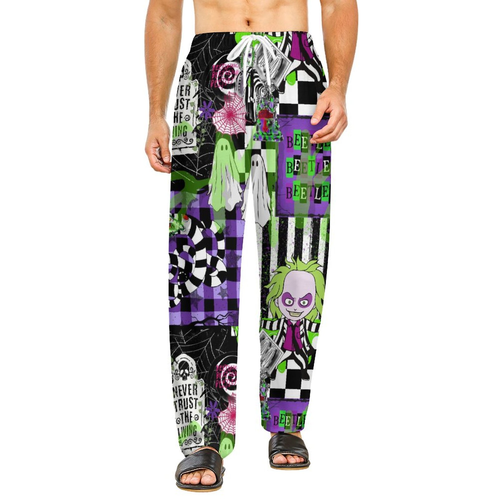 Tim Burton Beetlejuice Pajama Long Pants Sleepwear Sleep Pants for Teen ...