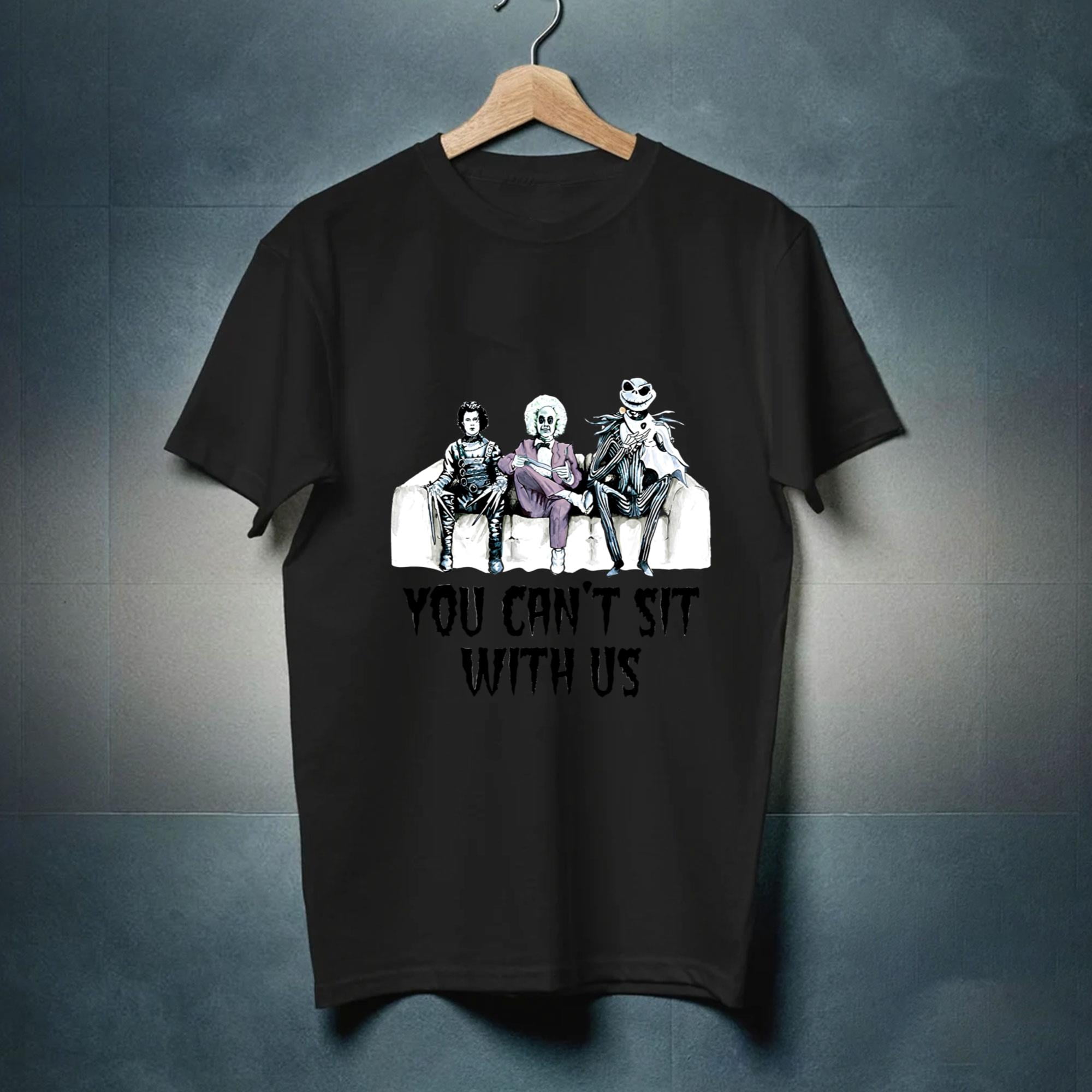 Tim Burton Heroes T-Shirt, Edward Scissorhands Beetlejuice and Jack Skellington Tee, Men's Women ...