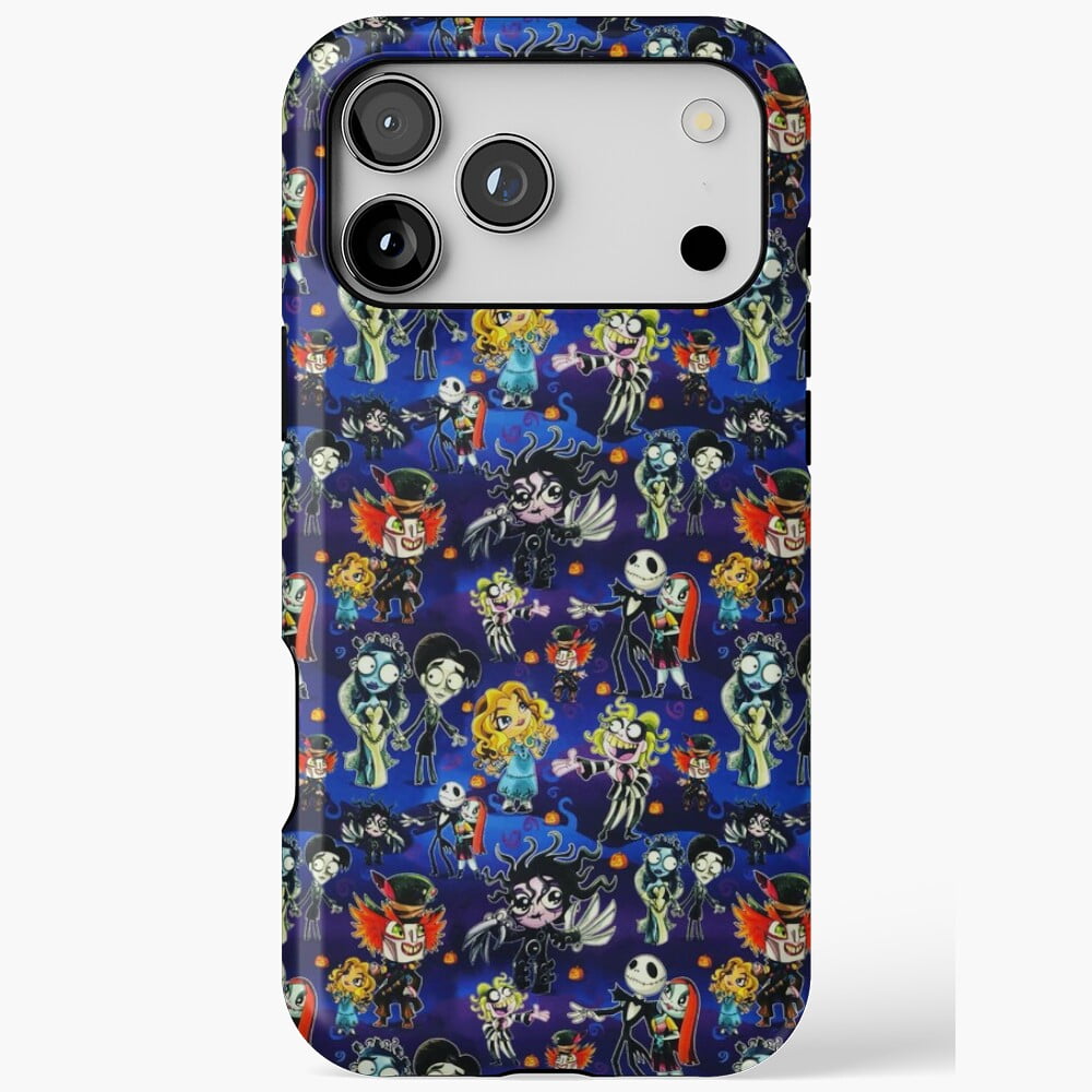 Tim Burton Movies Collage Art iPhone Case 17 to 11 Pro Max - Walmart.com